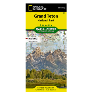 Nat Geo Grand Teton - 202 Map | Yellowstone Forever