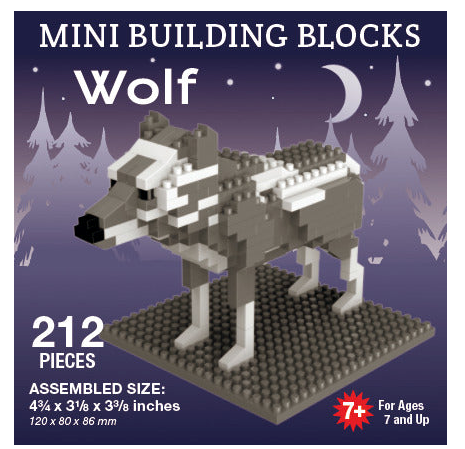 Wolf Mini Building Blocks | Yellowstone Forever