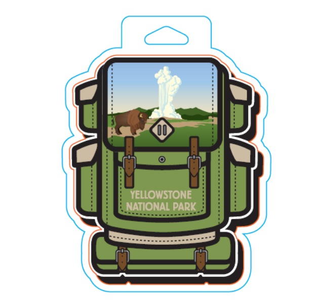 Yellowstone Backpack Sticker | Yellowstone Forever