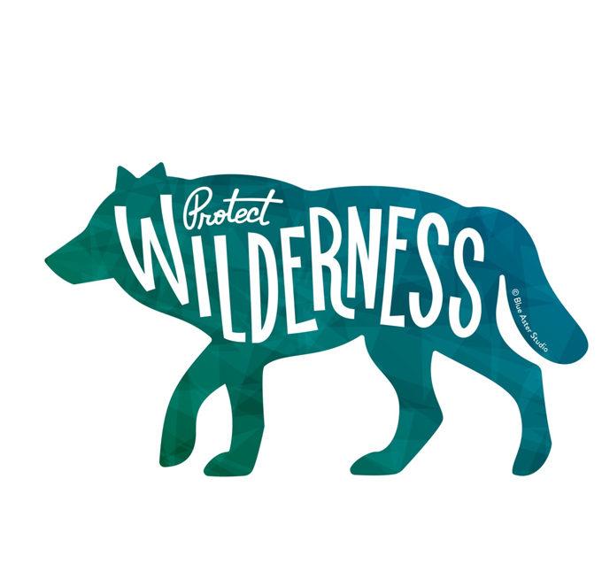 Protect Wilderness Wolf Sticker | Yellowstone Forever