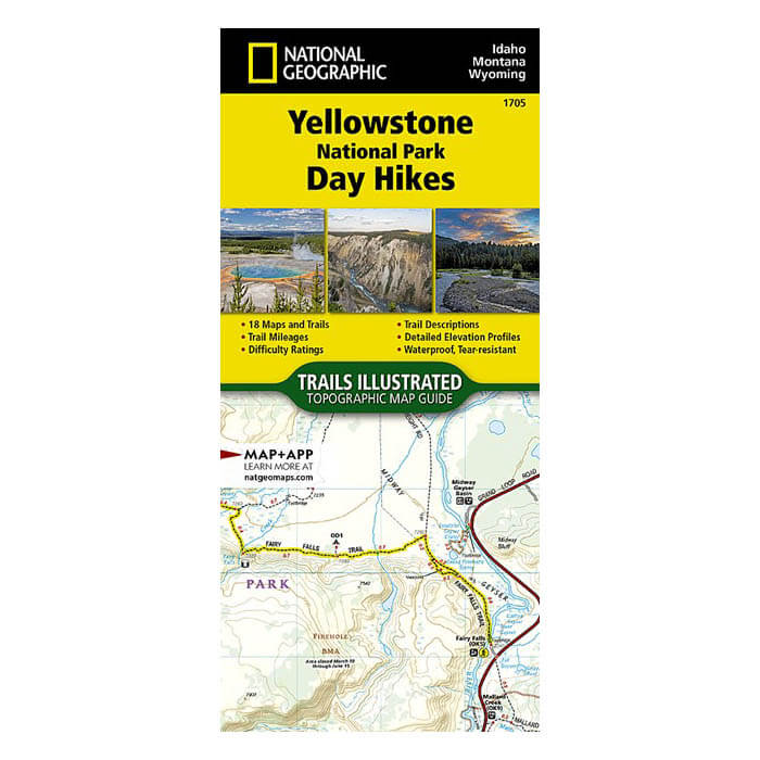 Nat Geo Yellowstone Day Hikes Map | Yellowstone Forever