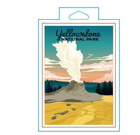 Lone Star Geyser Sticker | Yellowstone Forever