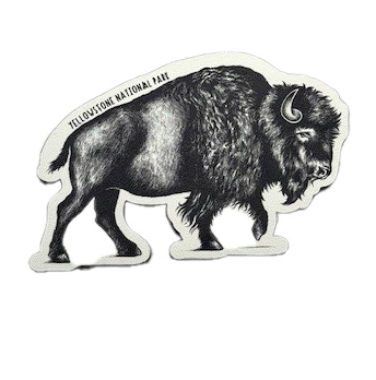 Bison Sketch Magnet | Yellowstone Forever