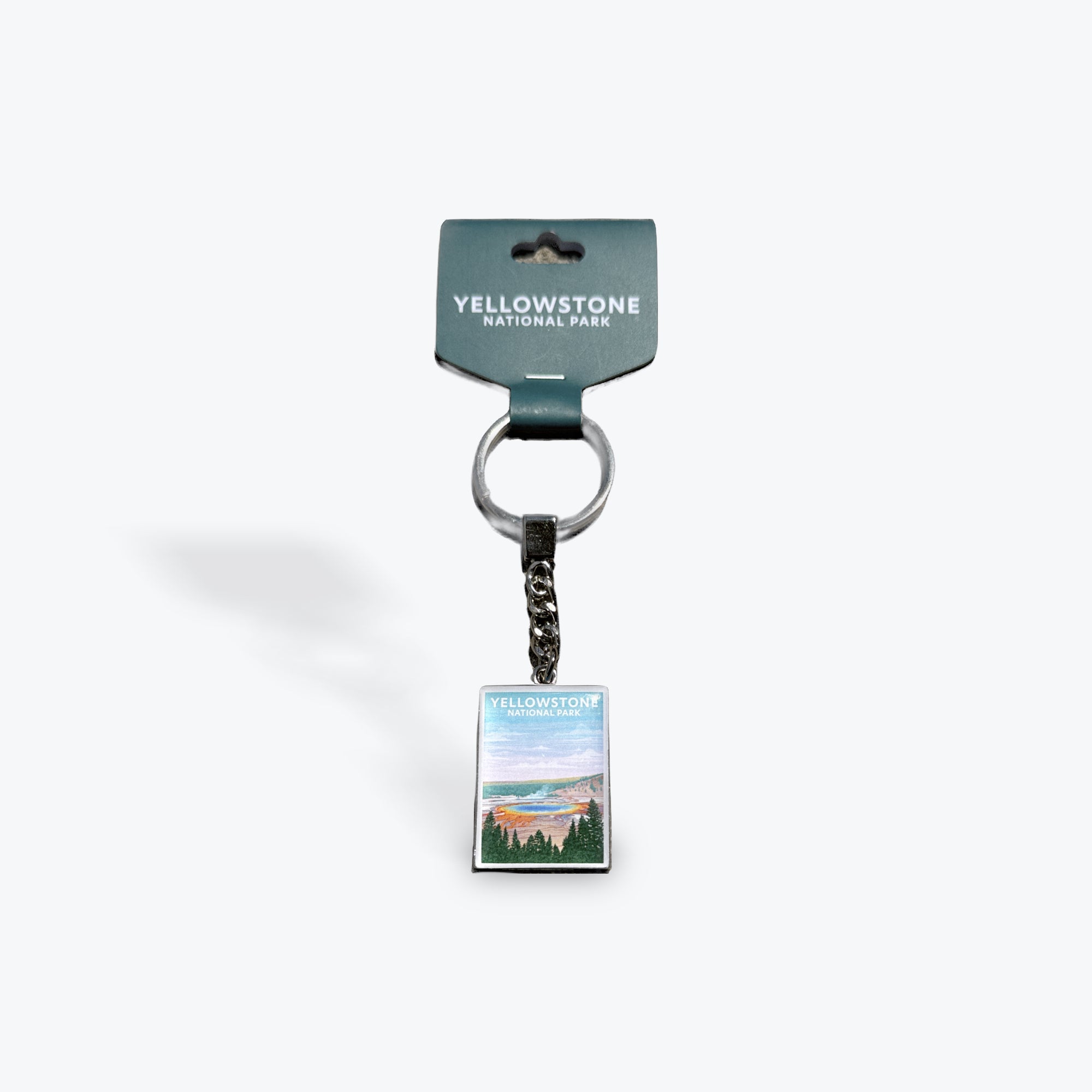 Grand Prismatic Painterly Keychain | Yellowstone Forever