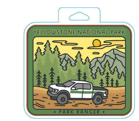 Yellowstone Park Ranger Sticker | Yellowstone Forever