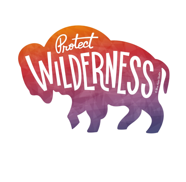 Sticker- Protect Wilderness Bison | Yellowstone Forever
