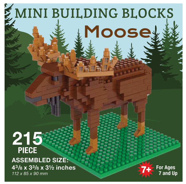 Moose Mini Building Blocks | Yellowstone Forever