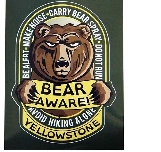 Sticker- Bear Aware Decal | Yellowstone Forever