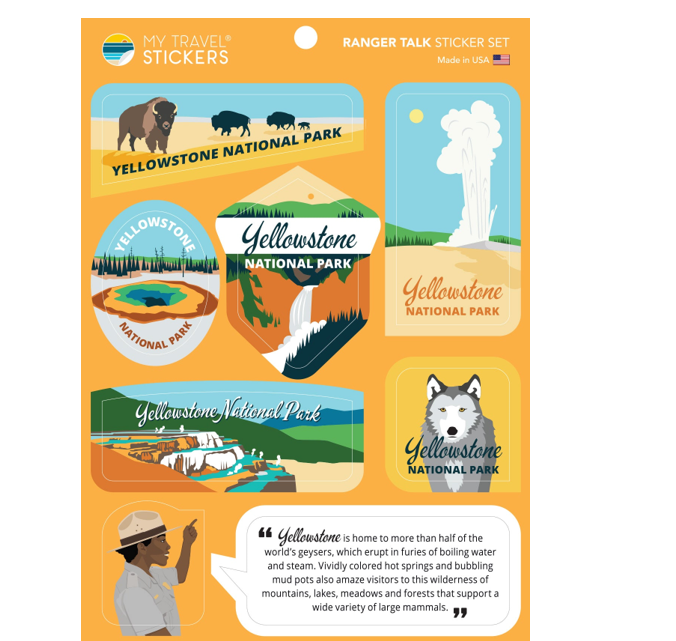 Sticker- Yellowstone Ranger Talk Sticker Set | Yellowstone Forever